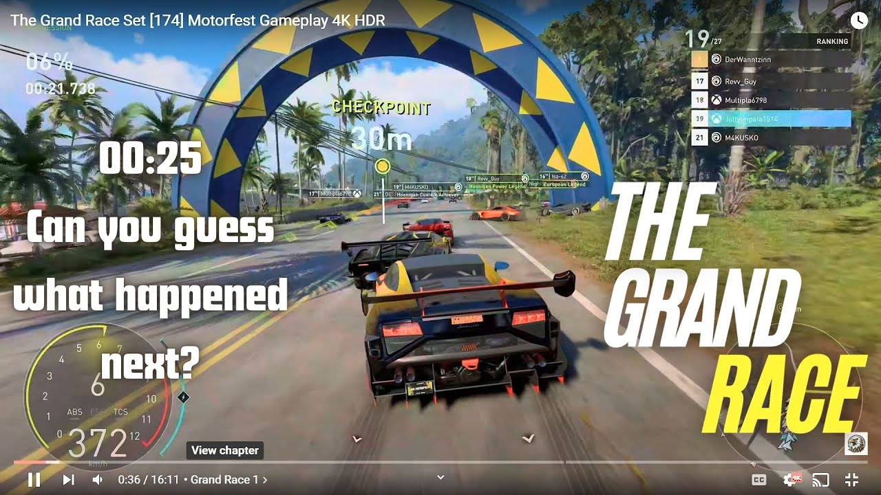 The Grand Race Set [174] Motorfest Gameplay 4K HDR - YouTube