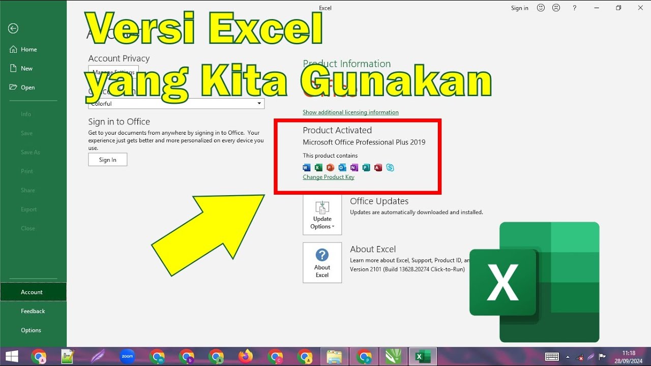 Cara Mengetahui Versi Excel Yang Kita Gunakan - YouTube