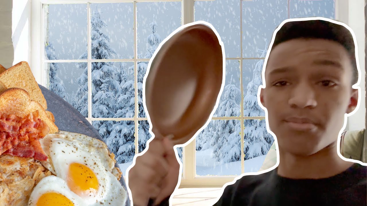 stupid teenager cooks breakfast before school - YouTube