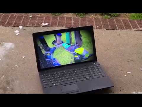 Toshiba Laptop Destruction - YouTube