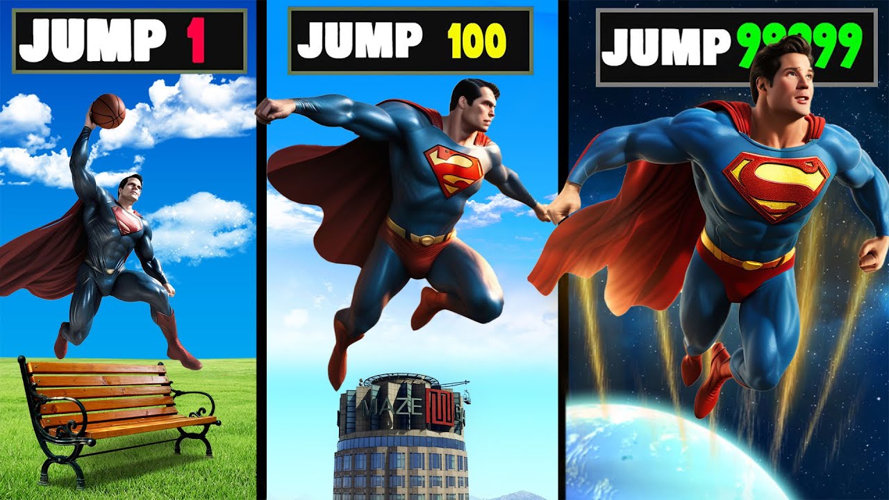 Every SUPERMAN Jumps MULTIPLIES In GTA 5 - YouTube