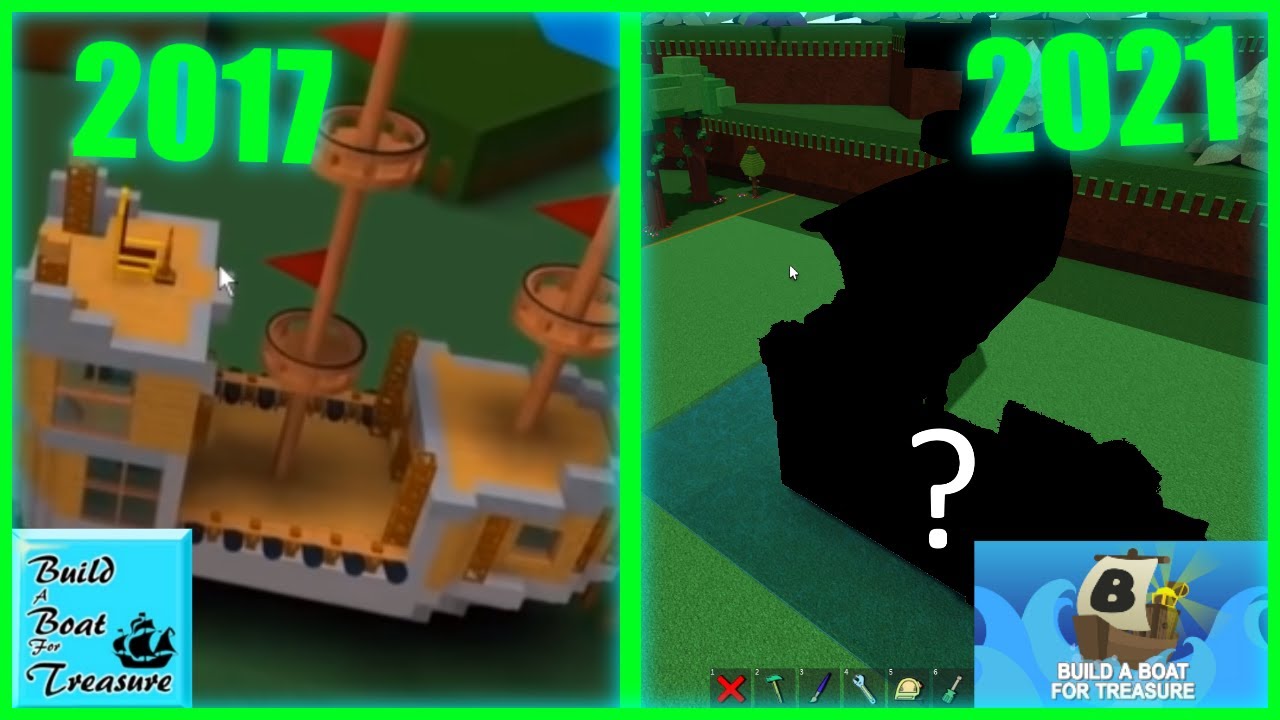 i revamped jessetc and znac's old boat from 2017 in Roblox Build a boat ...
