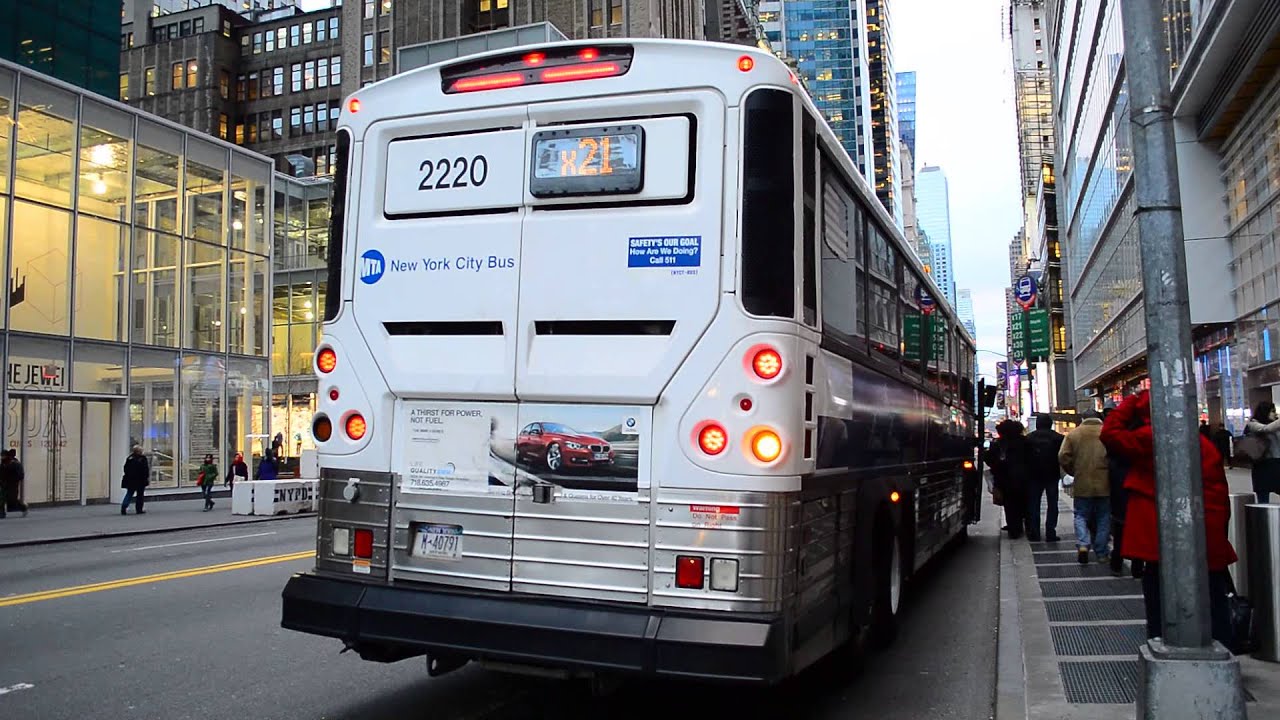 2008 MCI D4500CT 2220 On The x21 Super Express @ 42nd Street & 6th ...
