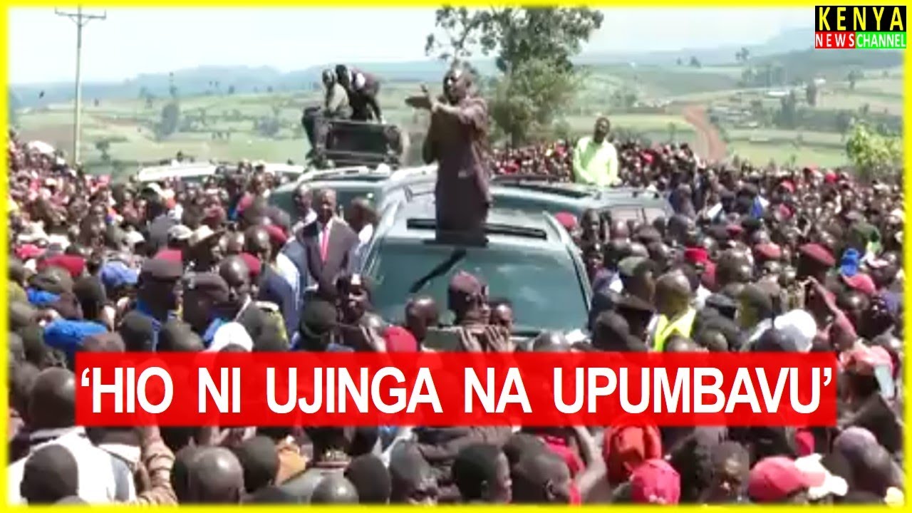 RUTO BLOCKED BY CROWD IN BUNGOMA - LISTEN HOW HE ANGRILY LECTURED RAILA ...
