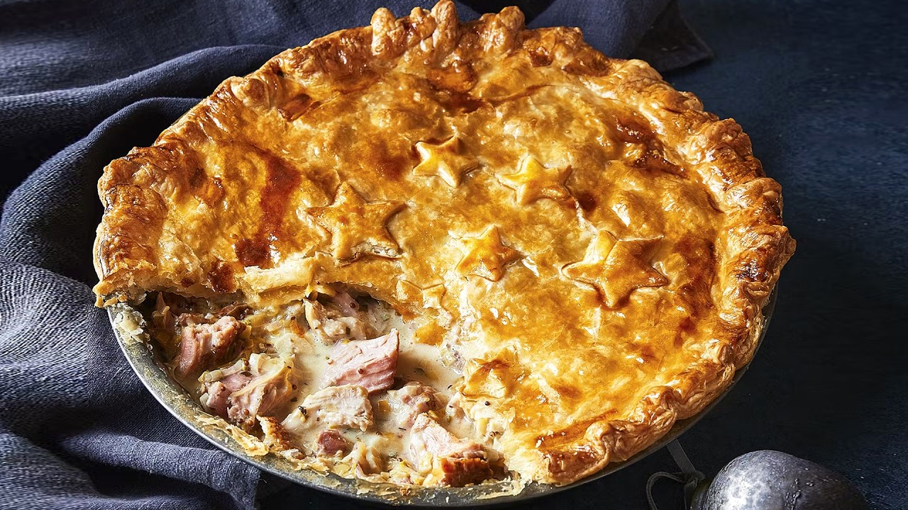 Waitrose Turkey & Ham Pie - YouTube