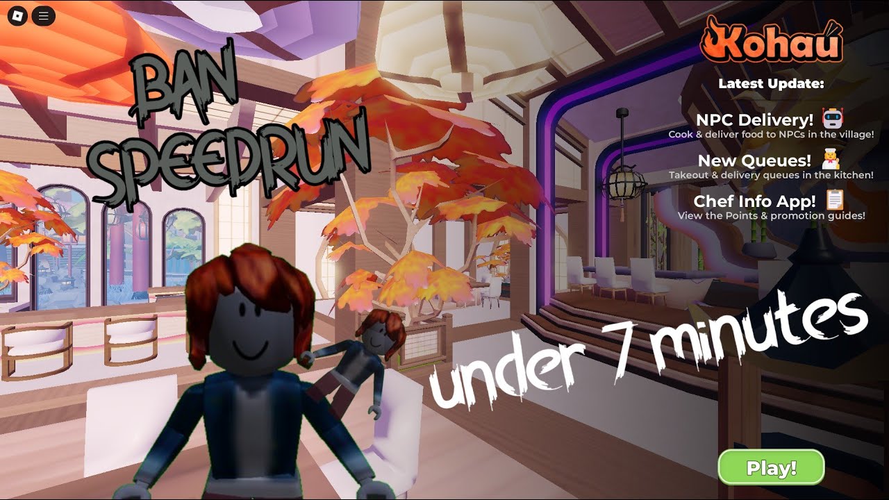 Kohau Hibachi Restaurant Ban Speedrun - YouTube