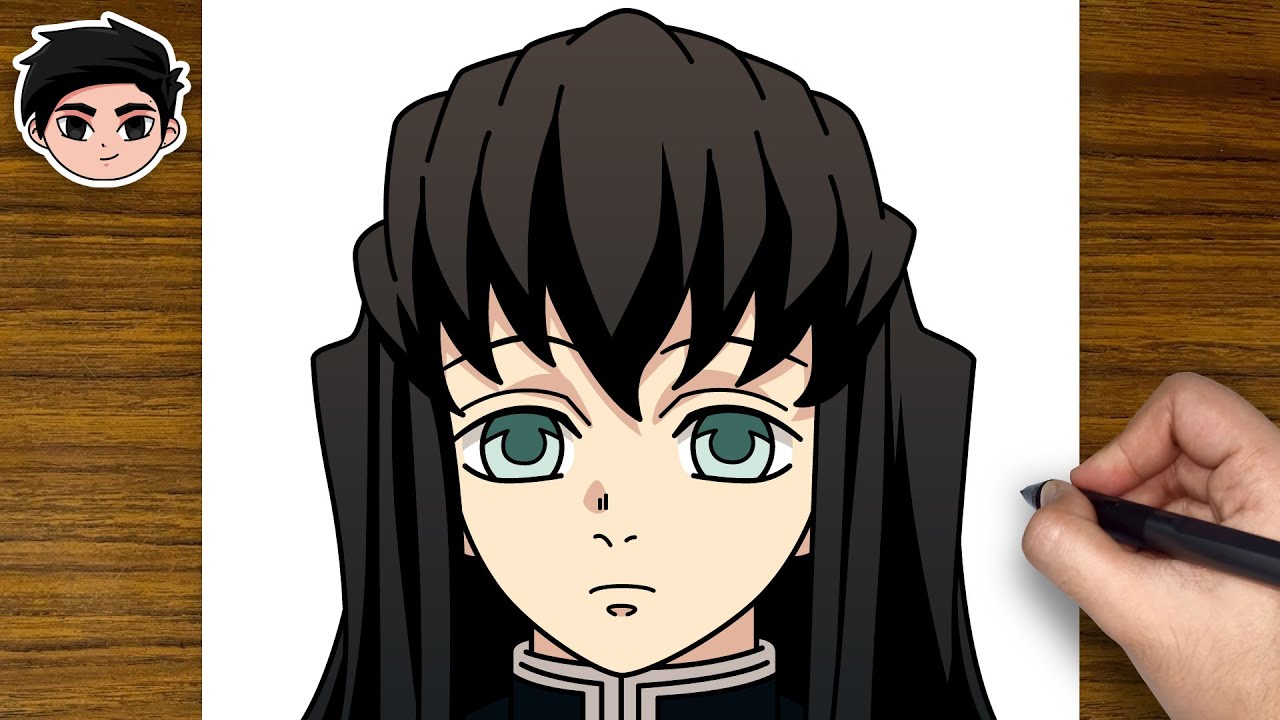 How to Draw MUICHIRO TOKITO from Demon Slayer | Easy Step-by-Step - YouTube