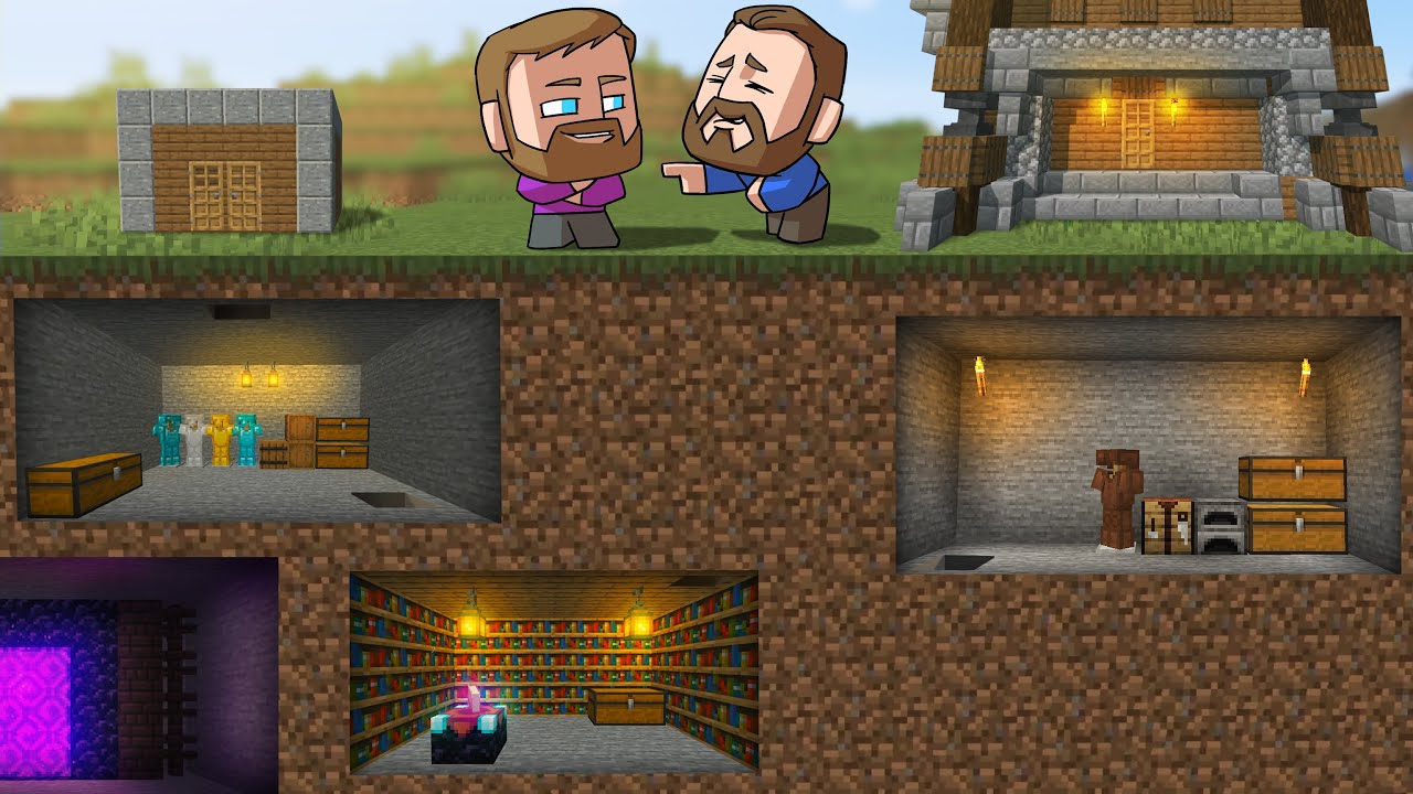 Cool Minecraft Underground Secret Places