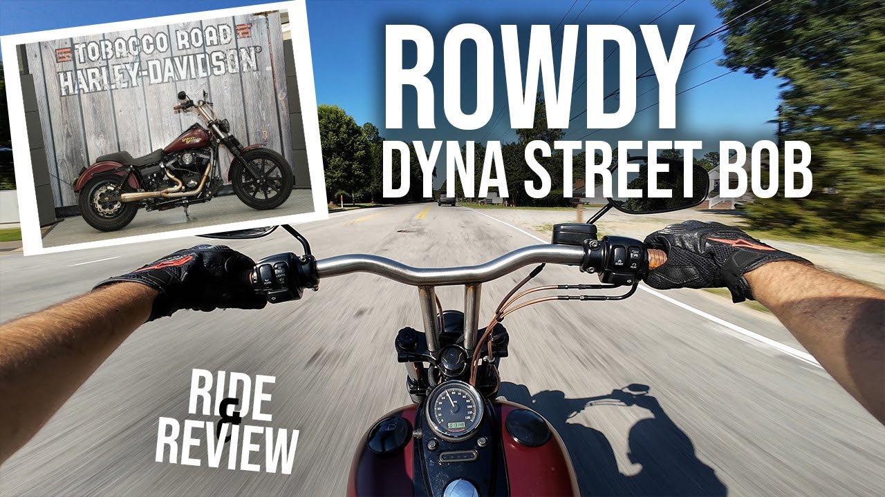 CUSTOM Harley-Davidson DYNA Street Bob Ride & Review - YouTube