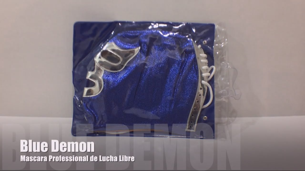 Blue Demon Mask (Mascara Profesional de Lucha Libre) - Reseña - YouTube