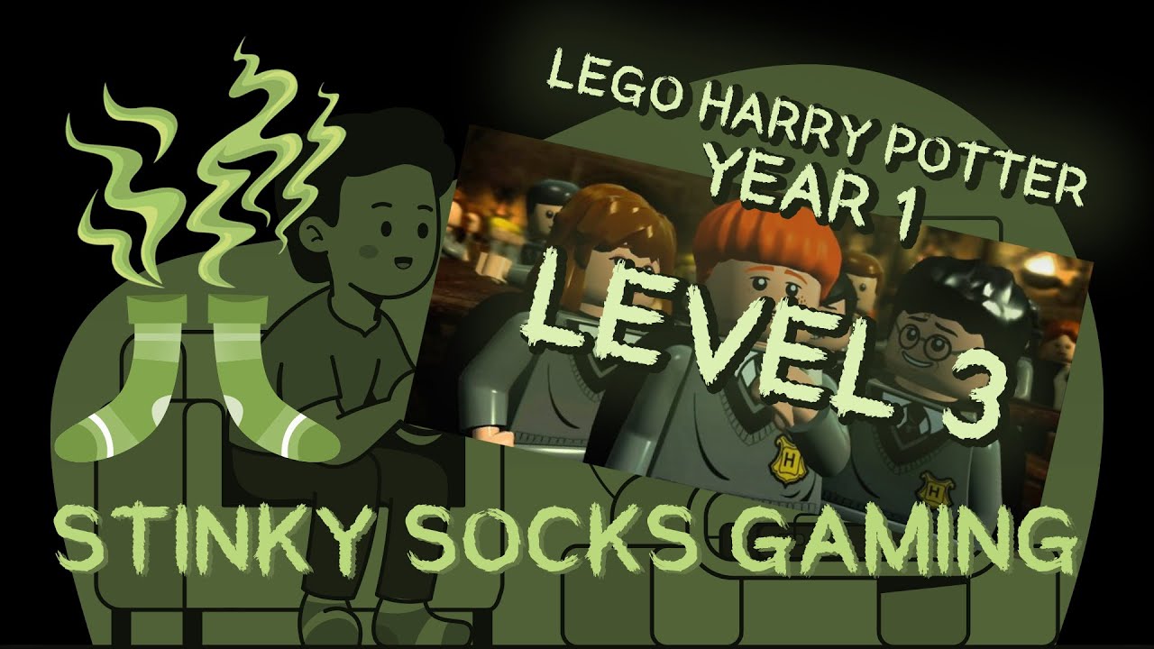 Lego Harry Potter - Year 1 - Level 3 - Stinky Socks Gaming - YouTube