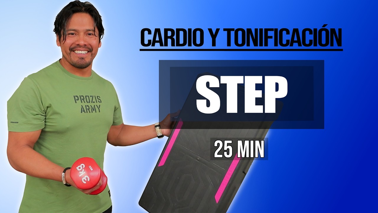 Rutina de Step Fácil y Efectiva para Todo el Cuerpo | 25 MIN| Siéntete ...