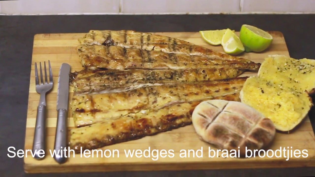 Snoek Braai - Apricot Jam and Garlic Recipe - YouTube