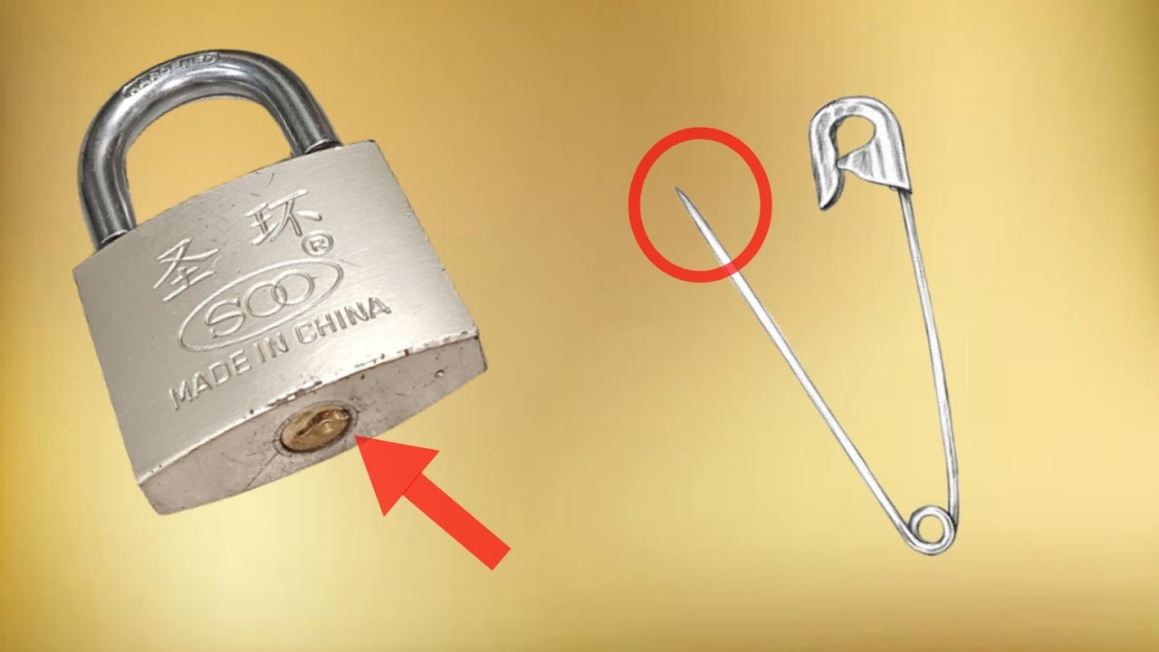 How to to open a lock without key - YouTube