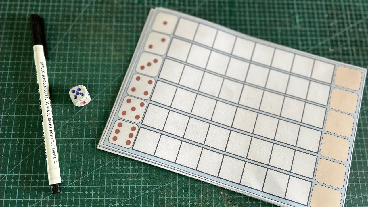 Counting with dice activity || Math TLM || TLM for kids || TLM for ...