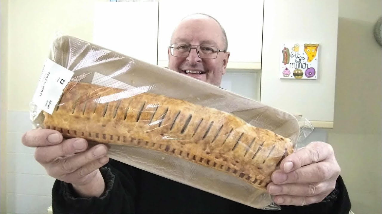 Morrisons Footlong Sausage Roll ~ Food Review - YouTube