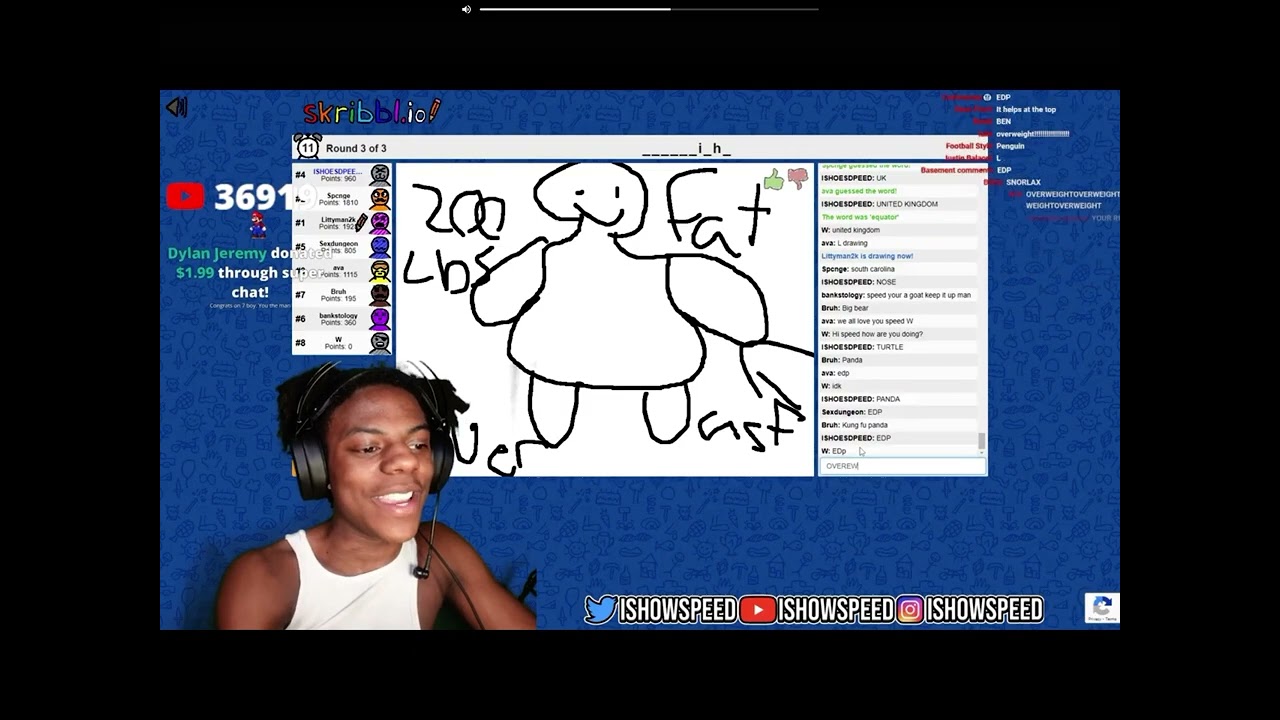 IShowSpeed being calm for 33 seconds - YouTube