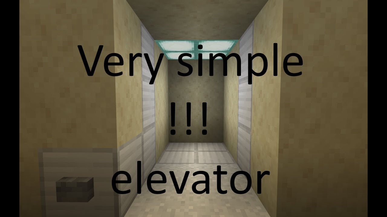 Minecraft Tutorial Realistic elevator on bedrock. - YouTube