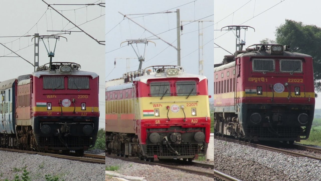 [5 in 1] Legendary WAP1 Hauled Chennai-Mumbai Trains : Indian Railways ...