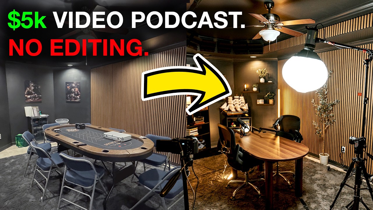 I Turned His Basement Into a Podcast Studio - YouTube