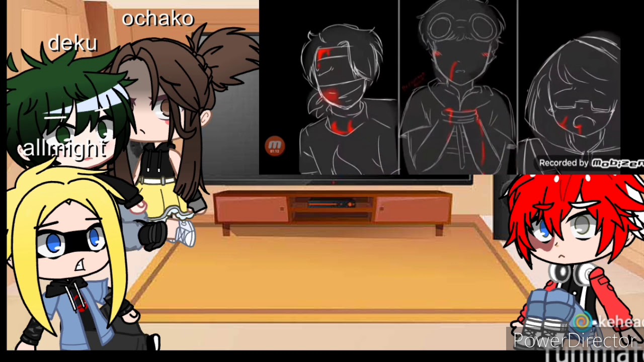 bnha reacts to 4 muffinteers [first video] - YouTube