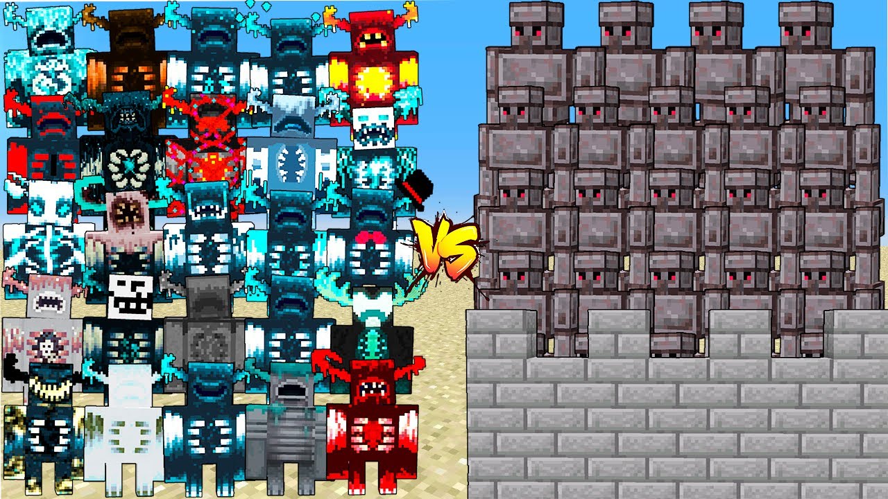 Warden Family vs Netherite Golem Castle – Epic Minecraft Battle! - YouTube