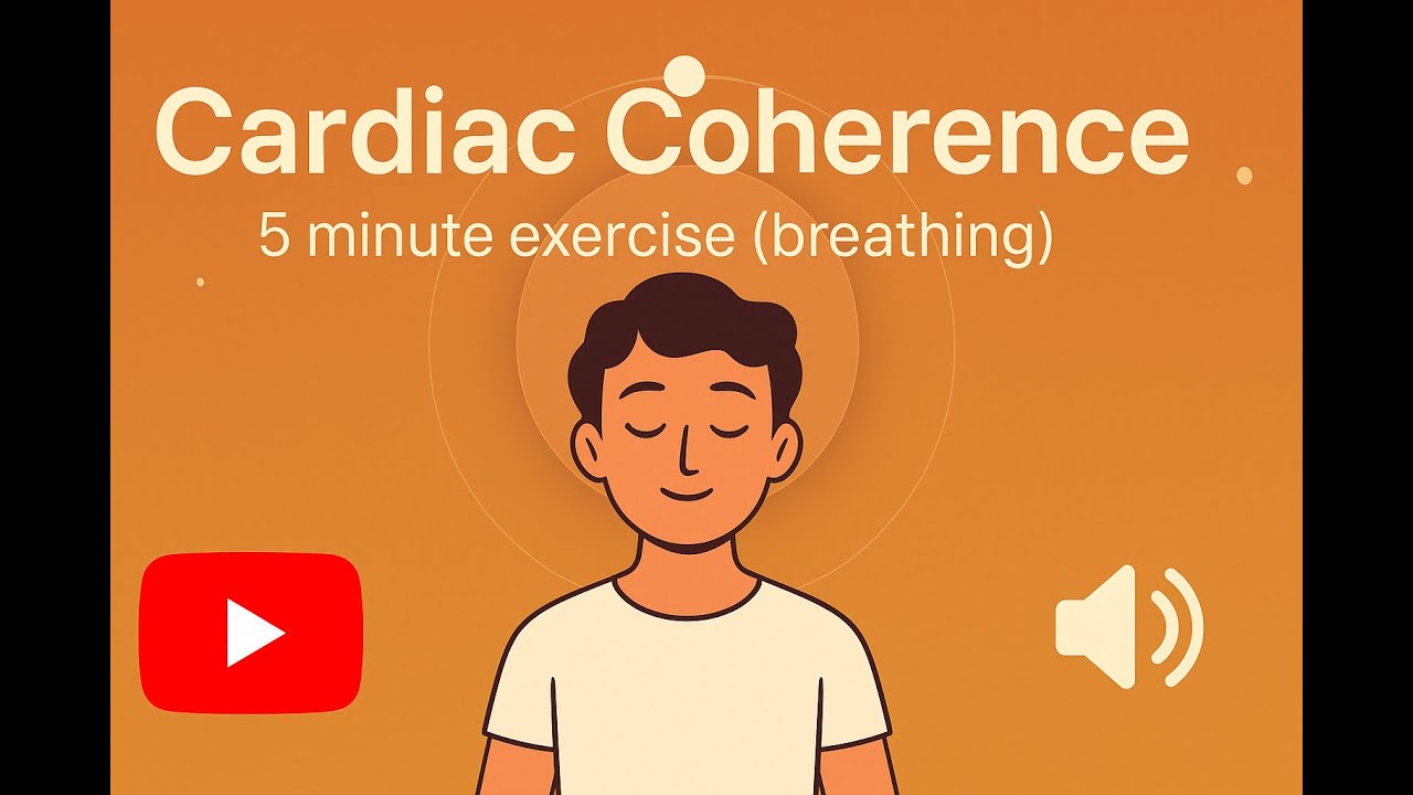 5 Minute Cardiac Coherence Breathing Exercise | Calming Visualization & Soothing Sounds - YouTube
