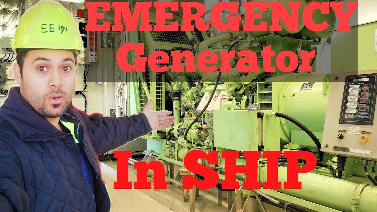 Emergency Generator In Ship | Starting procedure | Black out - YouTube