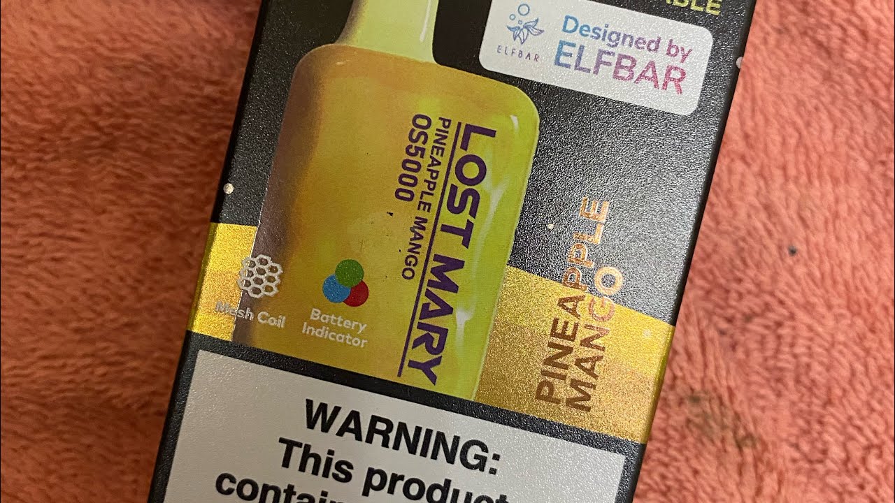 Lost mary pineapple mango vape review. - YouTube