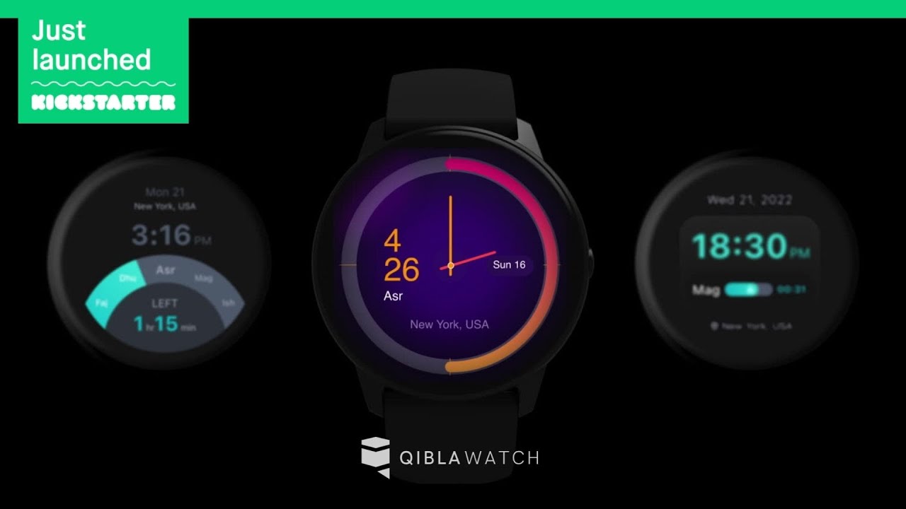 Qibla Watch - The Smartwatch for Muslims - YouTube