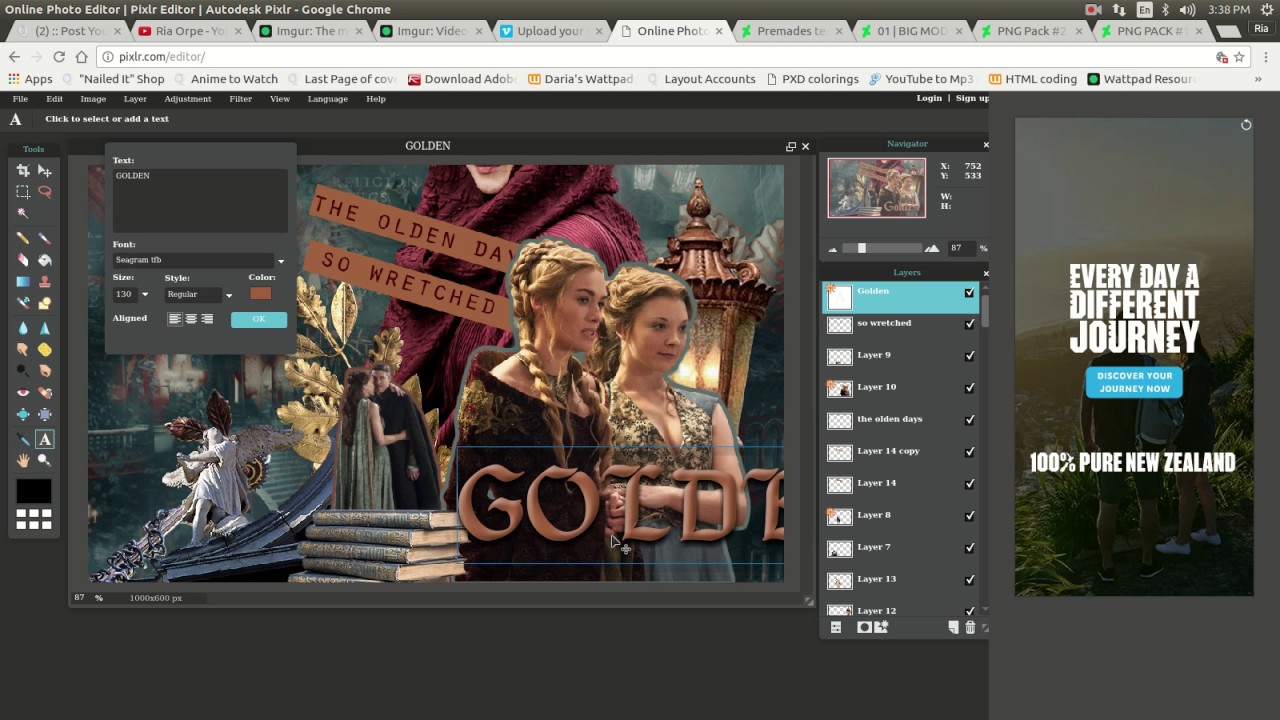 Tutorial #1 | making a banner on Pixlr Editor - YouTube
