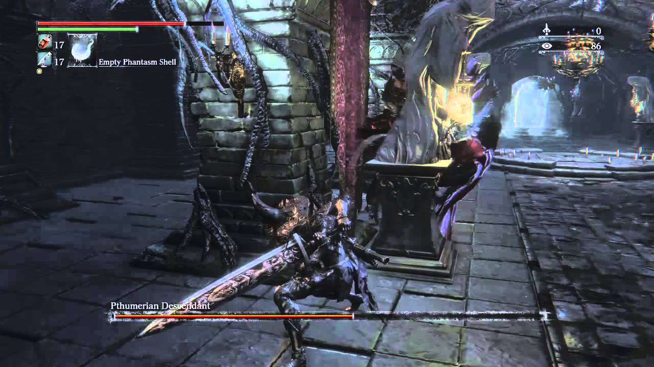Bloodborne™ - Cheesing "Pthumerian Descendant" (Chalice Dungeon Boss ...