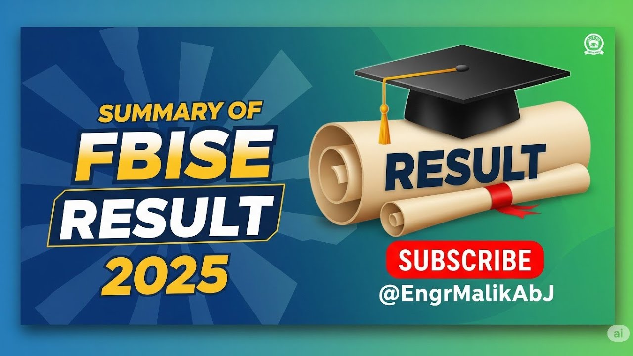 Summary of Fbise Result 2025 | Top 3 Position in Fbise SSC result # ...