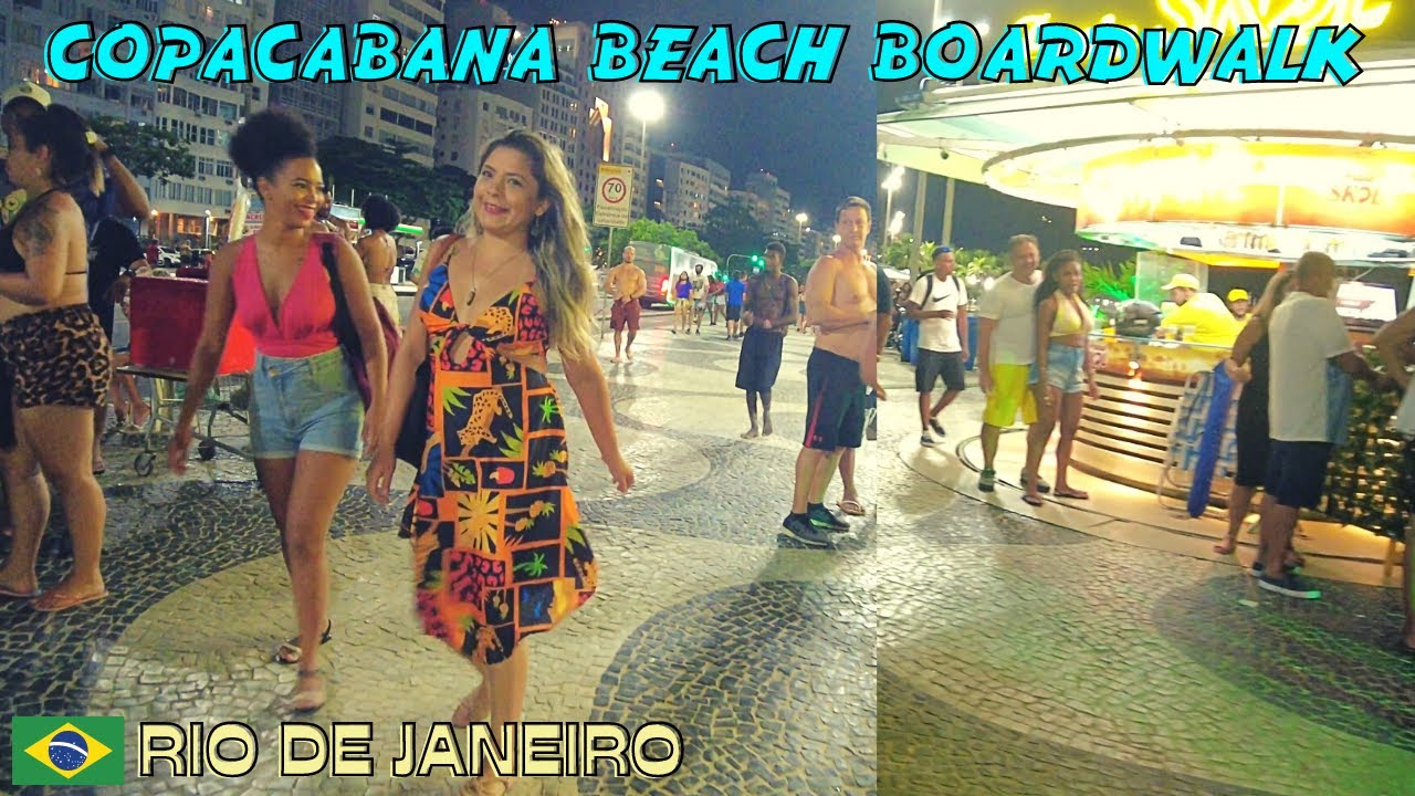 🇧🇷 | Copacabana Boardwalk Nightlife Action | Rio de Janeiro - Feb 2022 ...