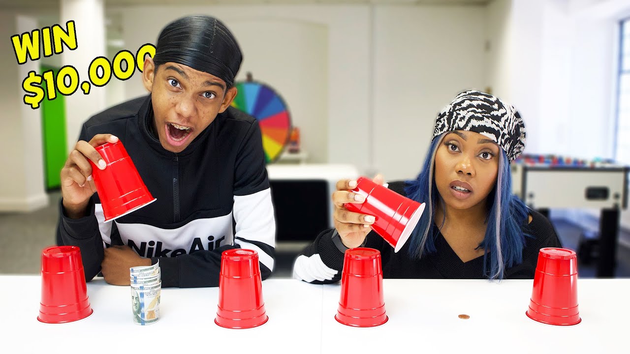 GUESS THE RIGHT CUP, WIN $10,000 - YouTube