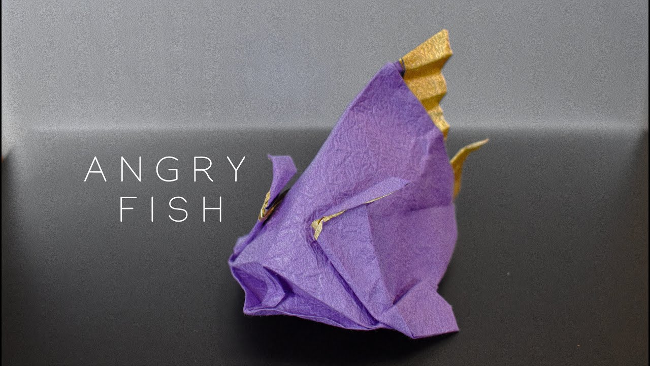 Origami - Angry Fish (Bernie Peyton) - YouTube