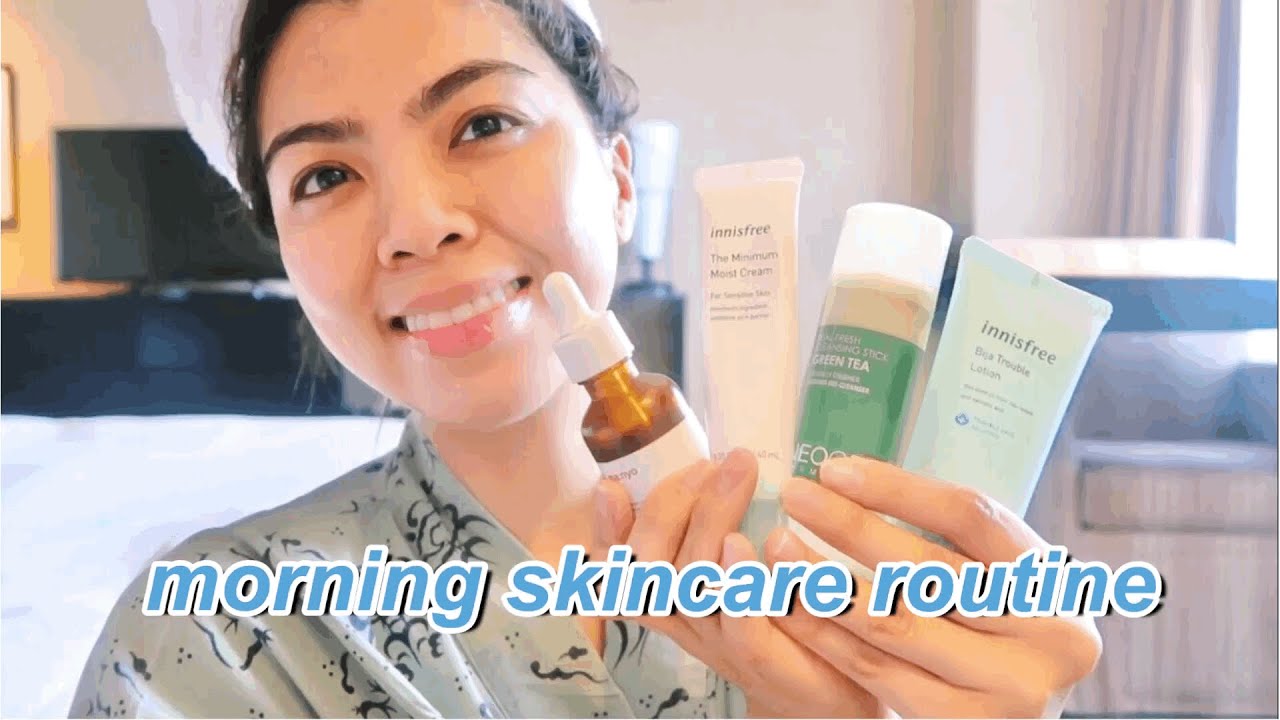korean morning skincare routine ☀️ (DRY SKIN) - YouTube