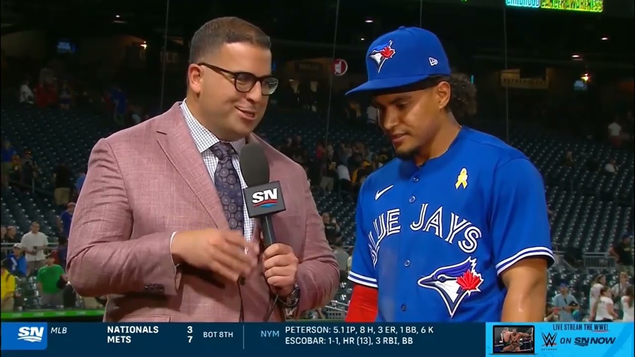 Santiago Espinal Interview / Toronto Blue Jays Vs Pittsburgh Pirates ...