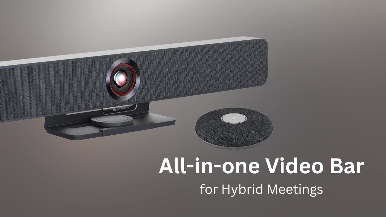 All-in-one Smart Video Bar with Add-on Mics for Hybrid Meetings (AnyCo ...