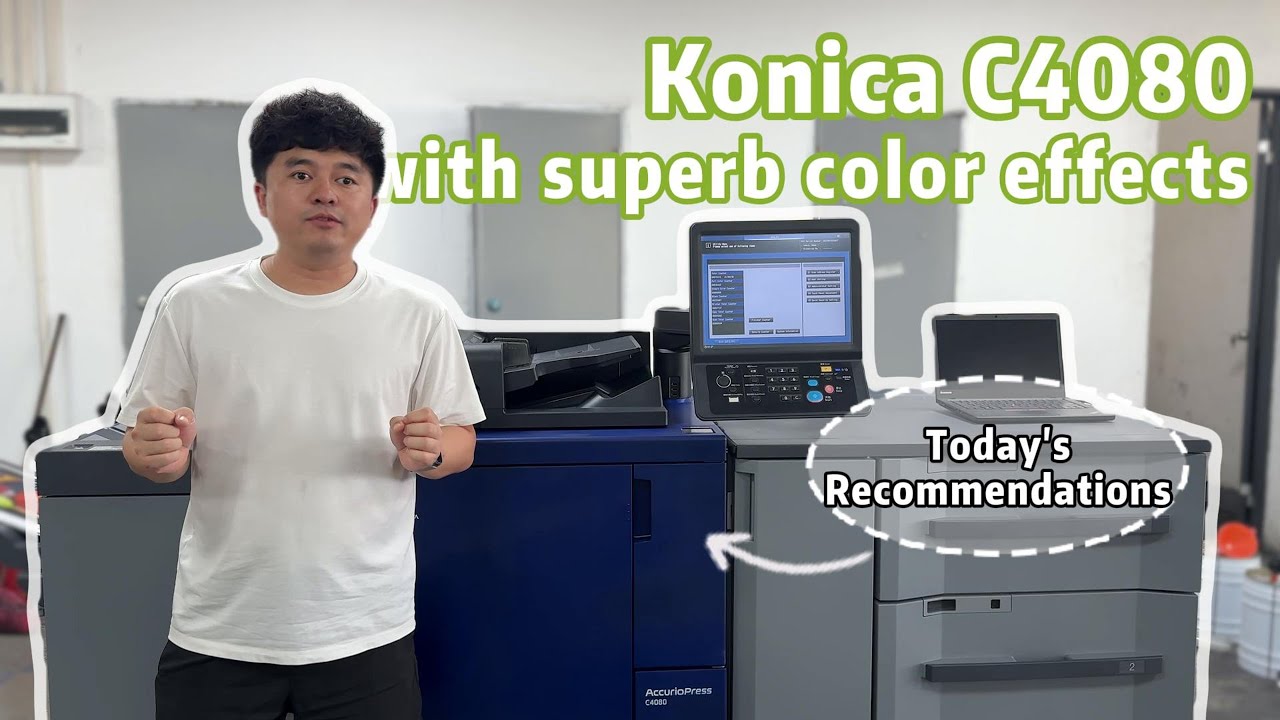 konica C4080 with superb color effects - YouTube