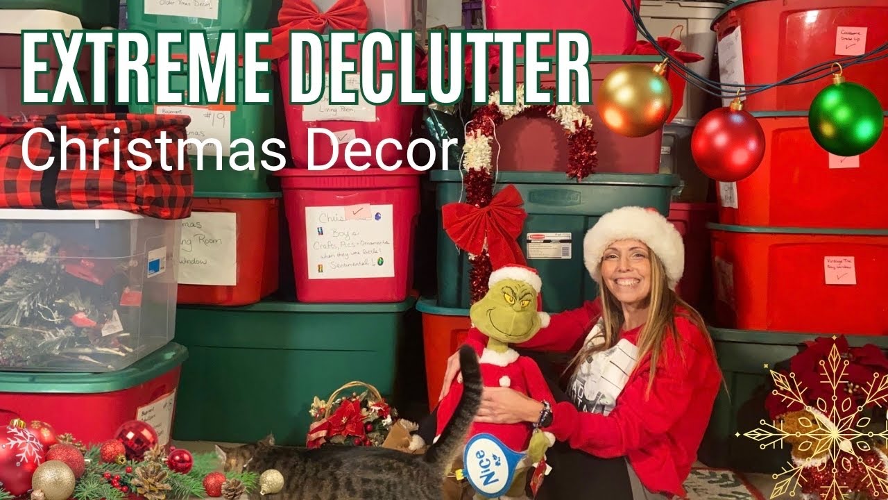 My Biggest Christmas Declutter Ever! Extreme Holiday Decor Clean Out ...