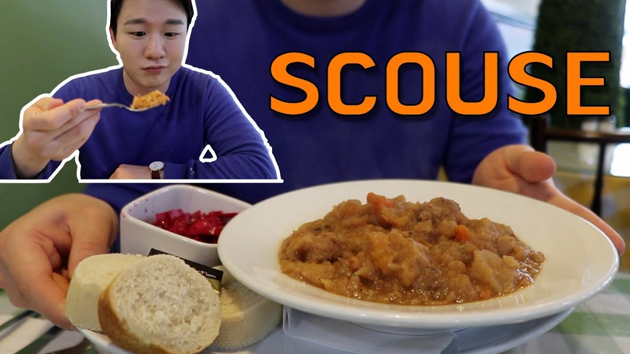 Trying Real Liverpool Local Food SCOUSE in Liverpool - YouTube