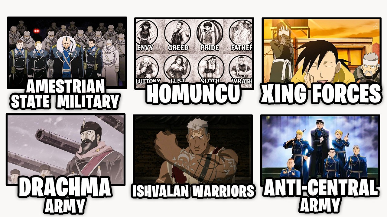 Every Major Army Faction in FMAB Explained & Ranked in 14 minutes - YouTube