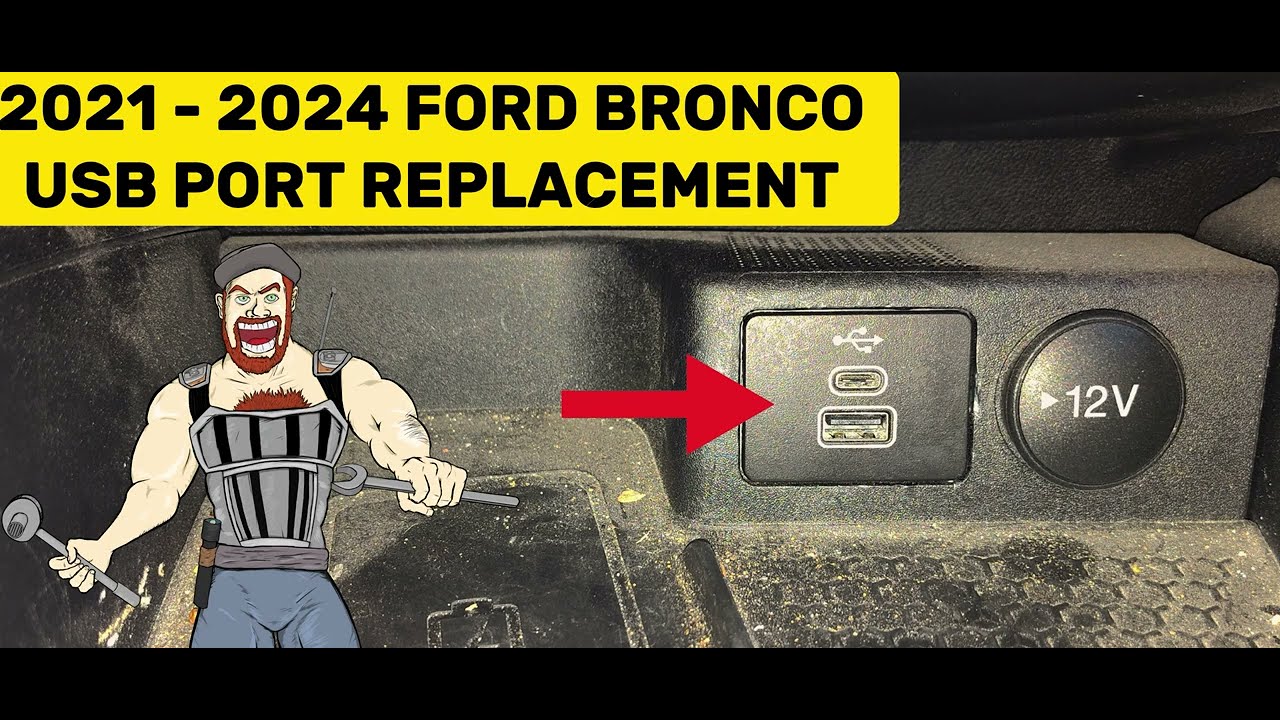 2021 - 2024 FORD BRONCO _ ESCAPE USB - CHARGER PORT REPLACEMENT ...