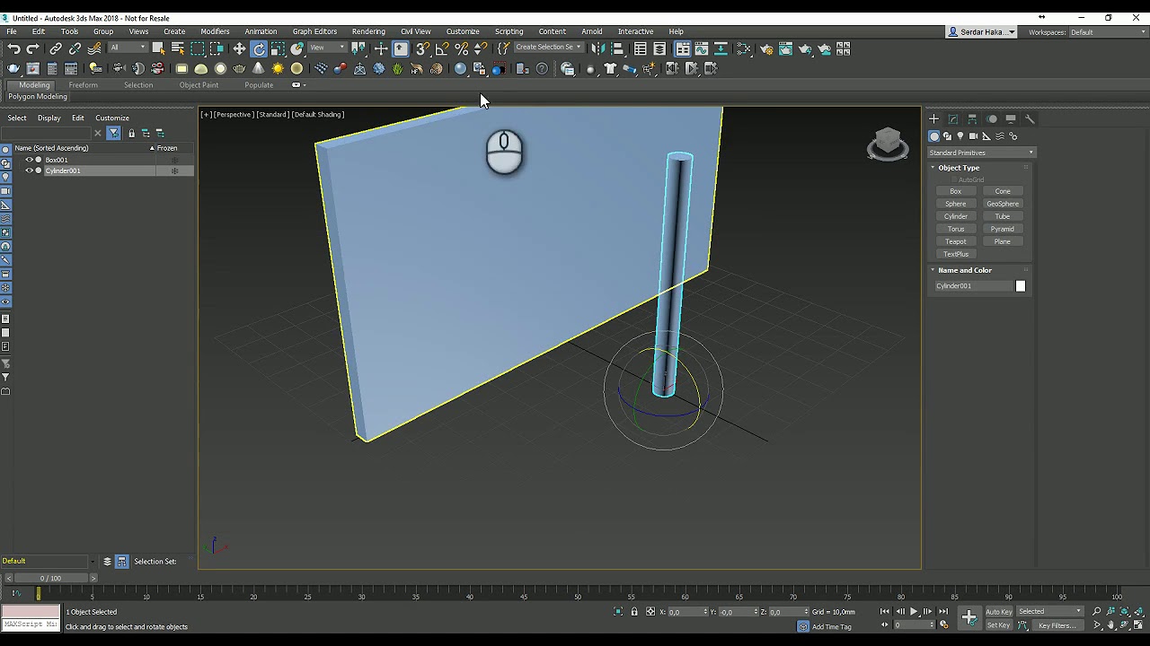 3ds Max 2018 Boolean Komutu Kullanımı - YouTube