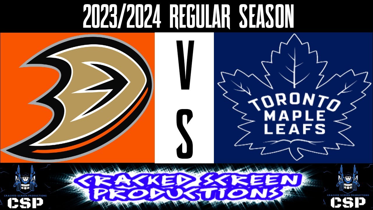 LIVE NHL Play By Play Commentary Anaheim Ducks @ Toronto Maple Leafs ...