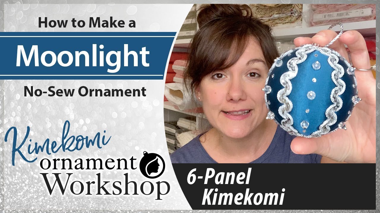 How to make a tucked fabric (Kimekomi) Ornament. - YouTube