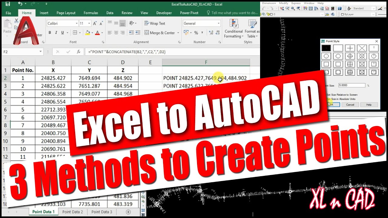 HOW TO IMPORT COORDINATES INTO AUTOCAD IN 3 SIMPLE WAYS YouTube HOW TO IMPORT COORDINATES INTO AUTOCAD IN 3 SIMPLE WAYS YouTube
