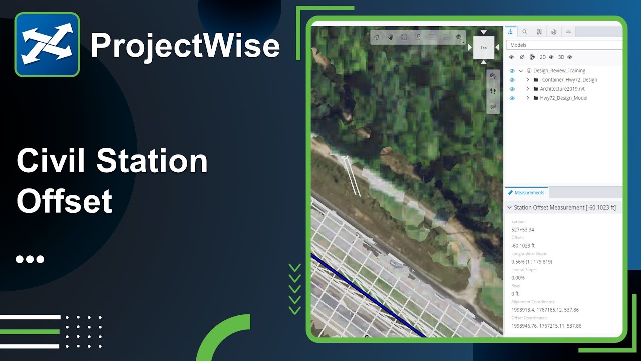 Using the Civil Station Offset Tool - YouTube