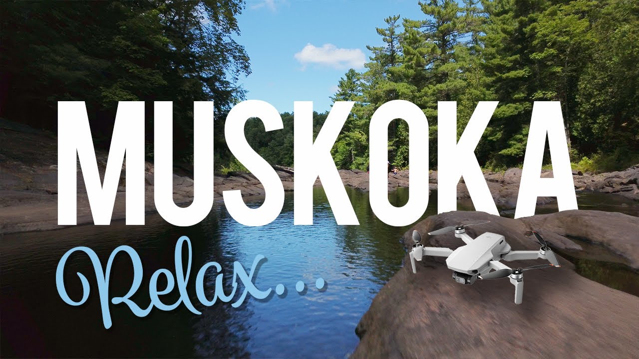 GORGEOUS Waterfalls and Marina DRONE Tour in Muskoka, Ontario - YouTube